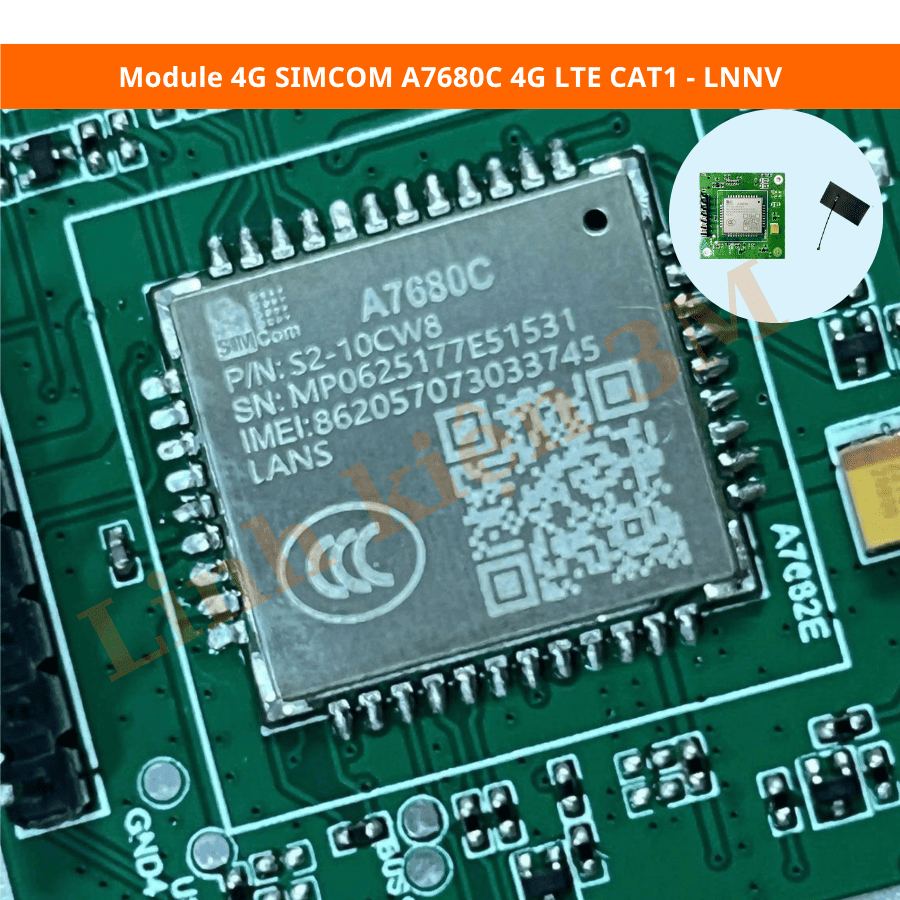 Module 4G SIMCOM A7680C 4G LTE CAT1 | Linh Kiện Điện Tử 3M