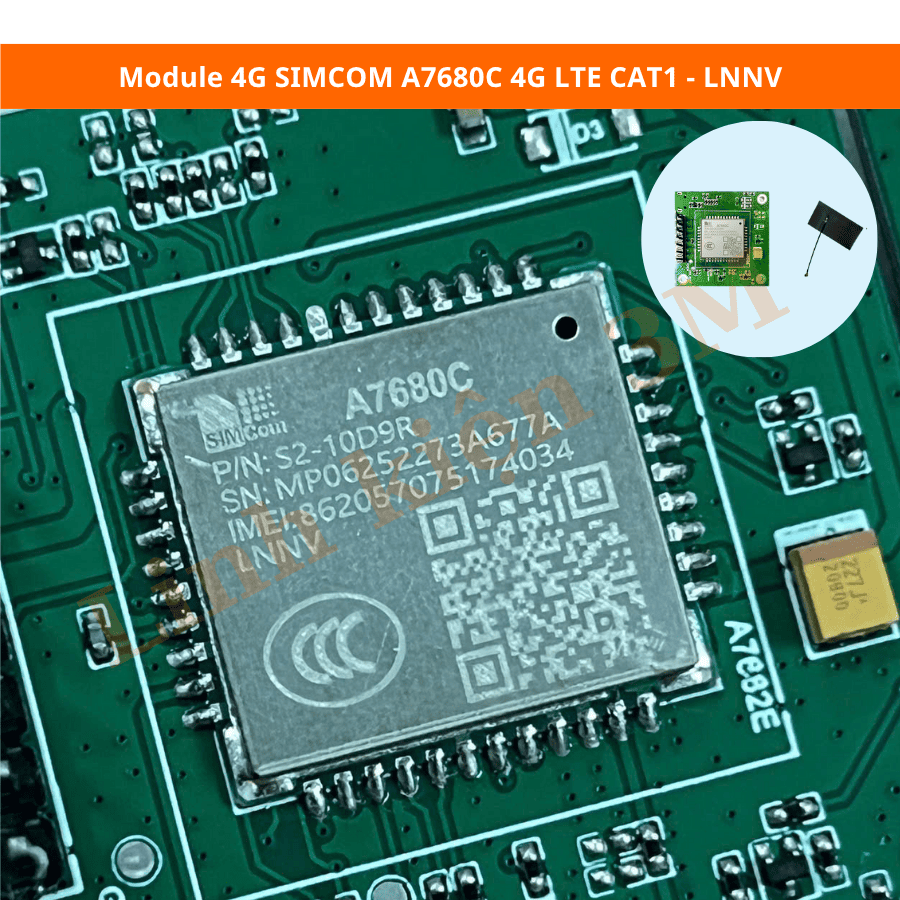 Module 4G SIMCOM A7680C 4G LTE CAT1 | Linh Kiện Điện Tử 3M