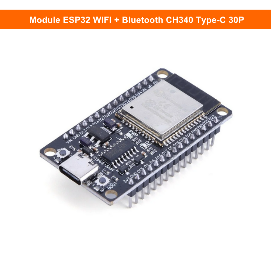 Module ESP32 WIFI + Bluetooth CH340 Type-C 30P | Linh Kiện Điện Tử 3M