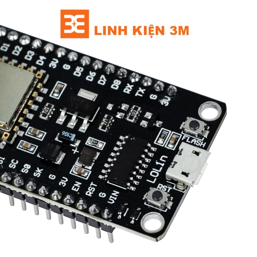 Module IOT ESP8266 ESP-12E CH340 V3- Linh Kiện Điện Tử 3M