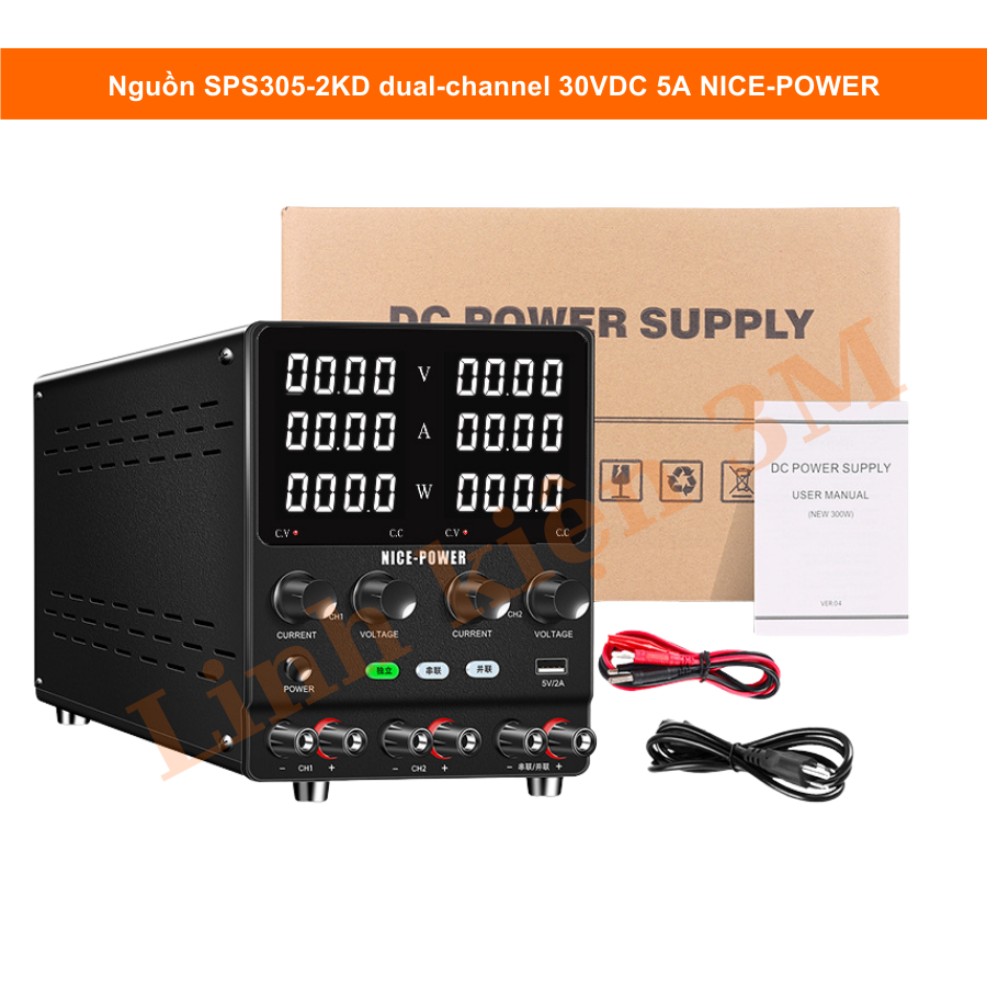 Nguồn SPS305-2KD dual-channel 30VDC 5A NICE-POWER | Linh kiện 3M | Linh Kiện Điện Tử 3M