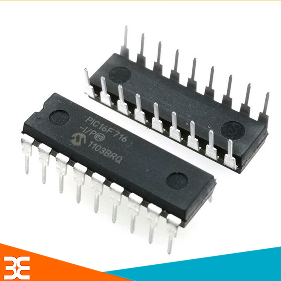 PIC16F716 I/P DIP-18 ( K4D21-1-2G ) | Linh Kiện Điện Tử 3M
