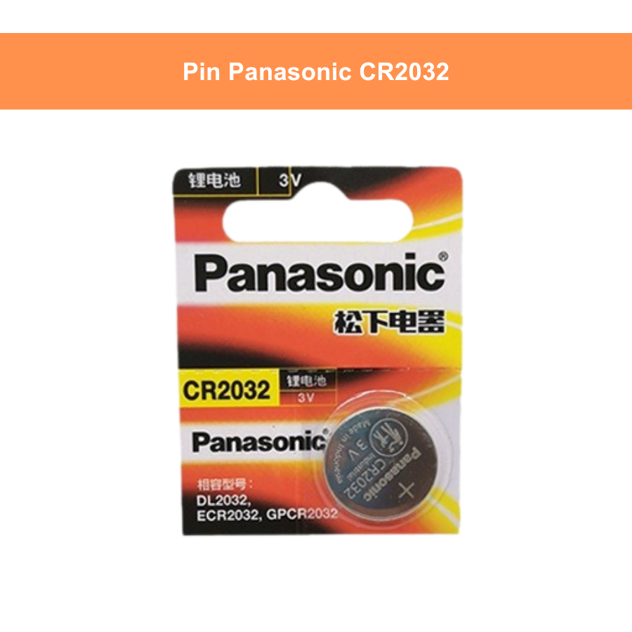 Pin Panasonic pin vuông 9V 6F22DN, pin nút CR2025/CR2032 3V | Linh Kiện ...