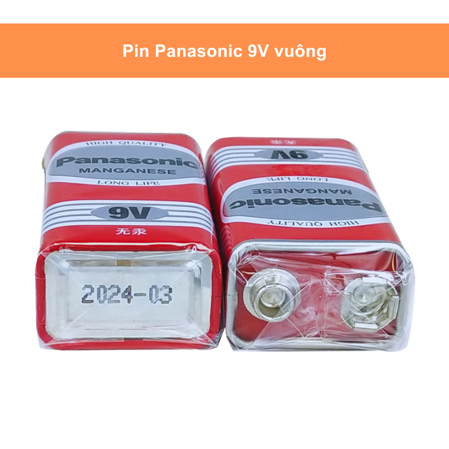Pin Panasonic pin vuông 9V 6F22DN, pin nút CR2025/CR2032 3V | Linh Kiện ...