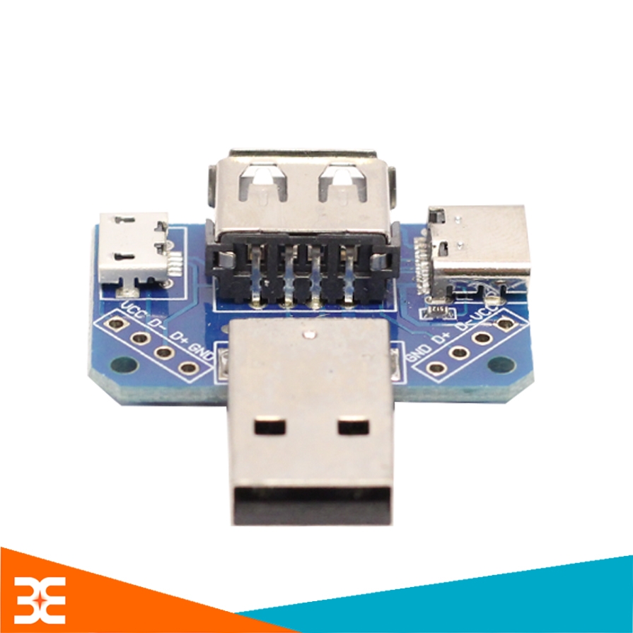 PCB Chuyển Đổi USB A Đực Sang USB Cái-USB Micro-Type C | Linh Kiện Điện ...