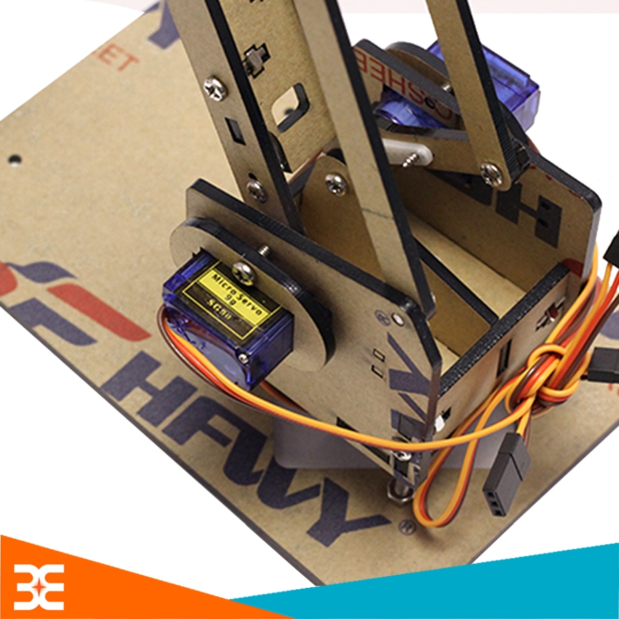 Full Bộ Cánh Tay Robot Arduino Uno Mica ( Kèm 04 Động Cơ Servo SG90, 01 ...