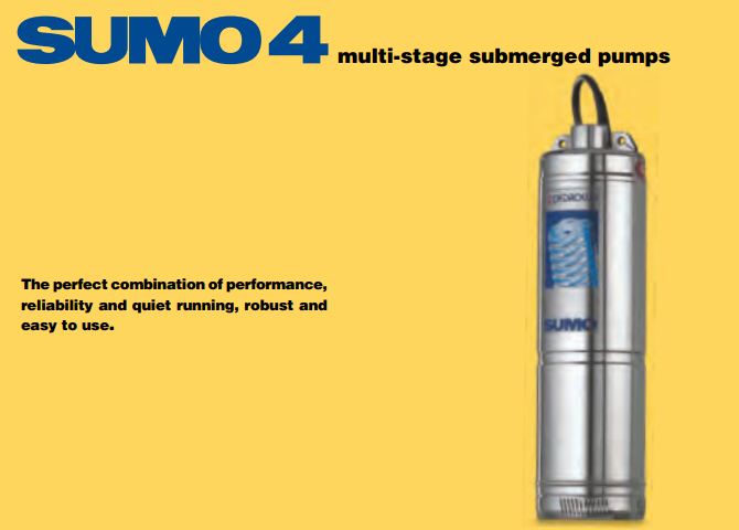 Bơm chìm PEDROLLO Model SUMO 4/11