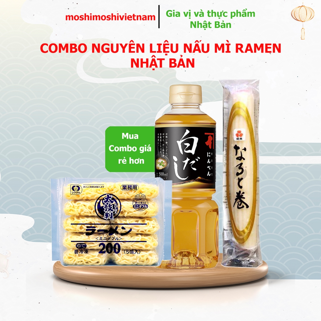 Combo Nguyên Liệu Nấu Mì Ramen Nhật Bản | Moshi Moshi