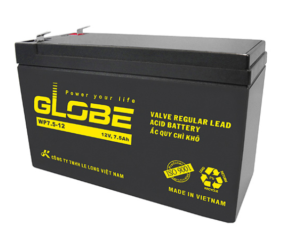 Ắc quy Globe 12V-7.5Ah WP7.5-12 Điện Năng