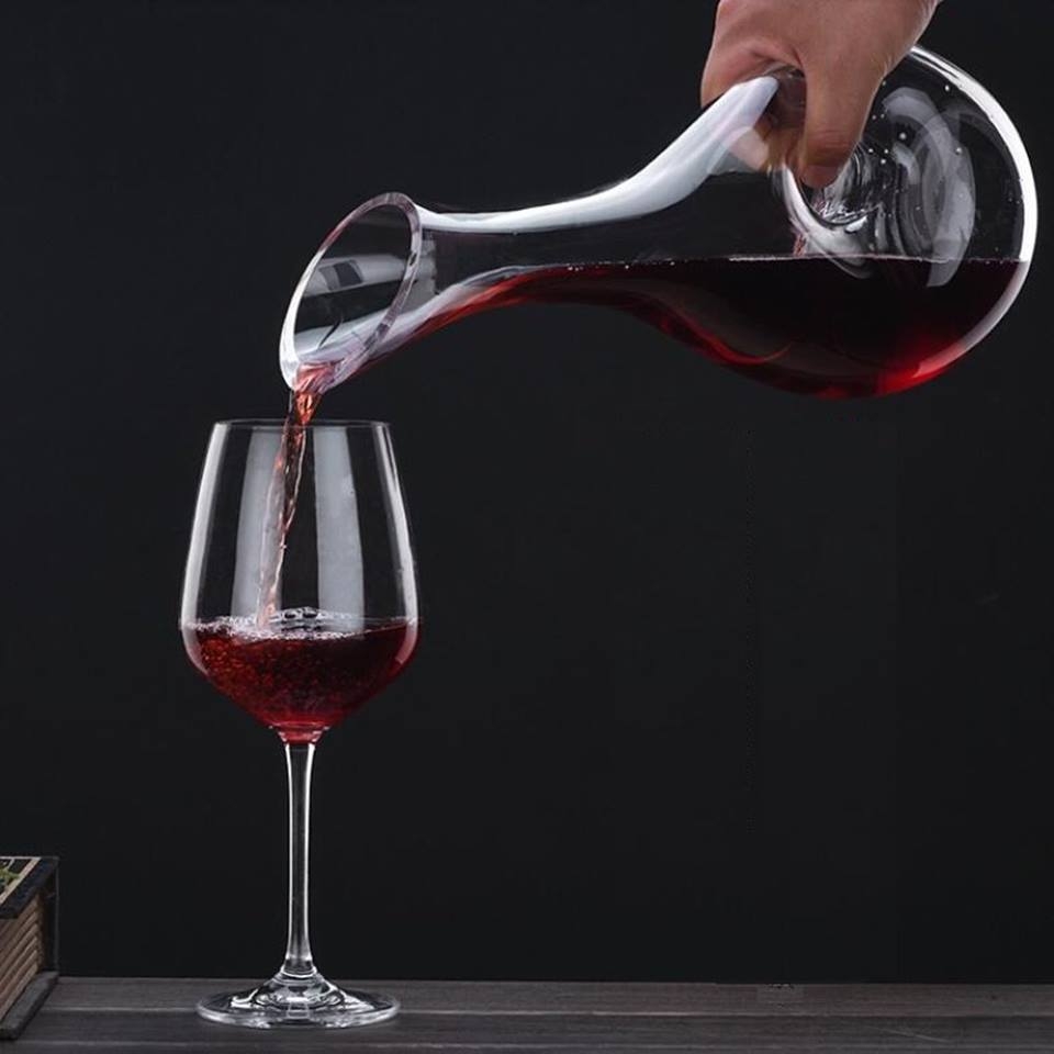 BÌNH THỞ RƯỢU VANG CRYTAL GLASS WINE DECANTE 1.2L Shop Hàng Đức