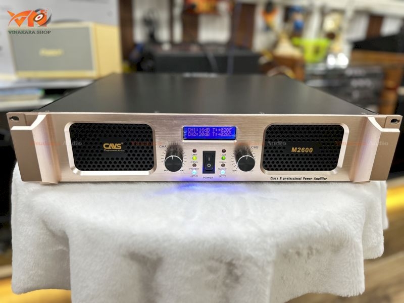 Cục đẩy công suất 2 kênh CAVS M2600, 2 kênh x 600w | Vinakara.com