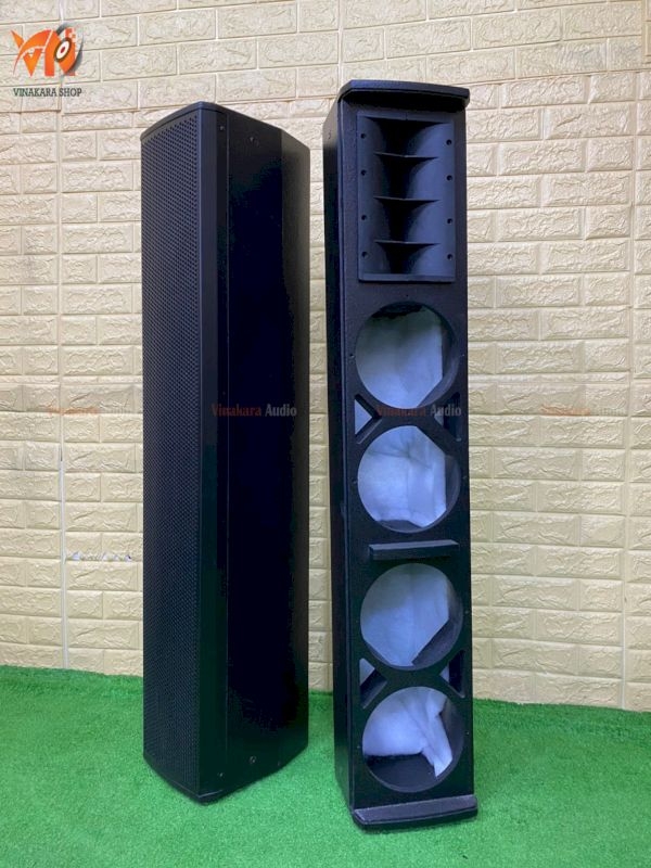 Vỏ loa colum 4 bass 20cm, 2 tấc ván ép, KT 22X30X124cm VLC420 ...