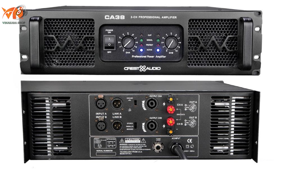 Đẩy Công Suất CREST AUDIO CA38 2 Kênh | Vinakara.com