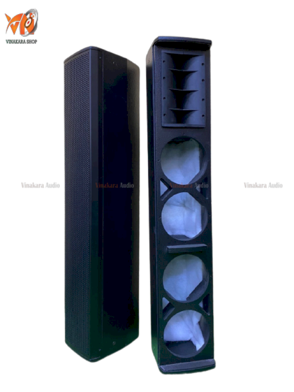 Vỏ loa colum 4 bass 20cm, 2 tấc ván ép, KT 22X30X124cm VLC420 ...