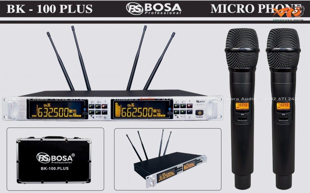 MICRO KHÔNG DÂY BOSA BK100 PLUS | Vinakara.com
