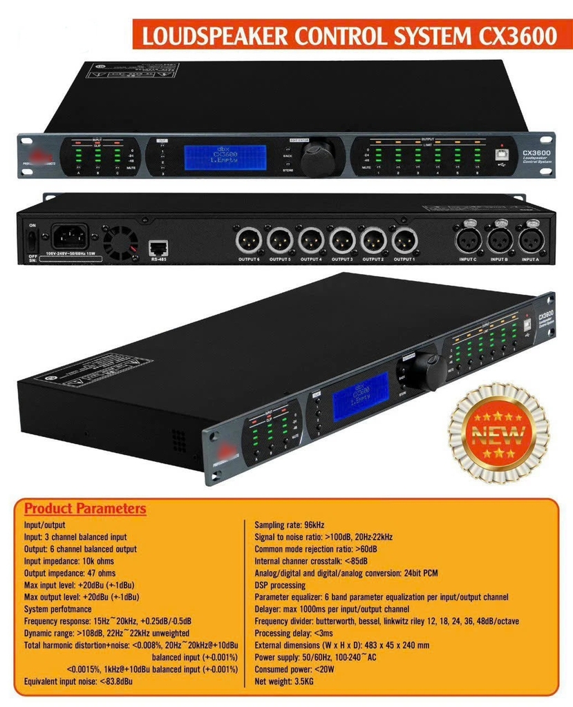 Thiết Bị Xử Lý Âm Thanh, cos số DBX CX3600 | Vinakara.com