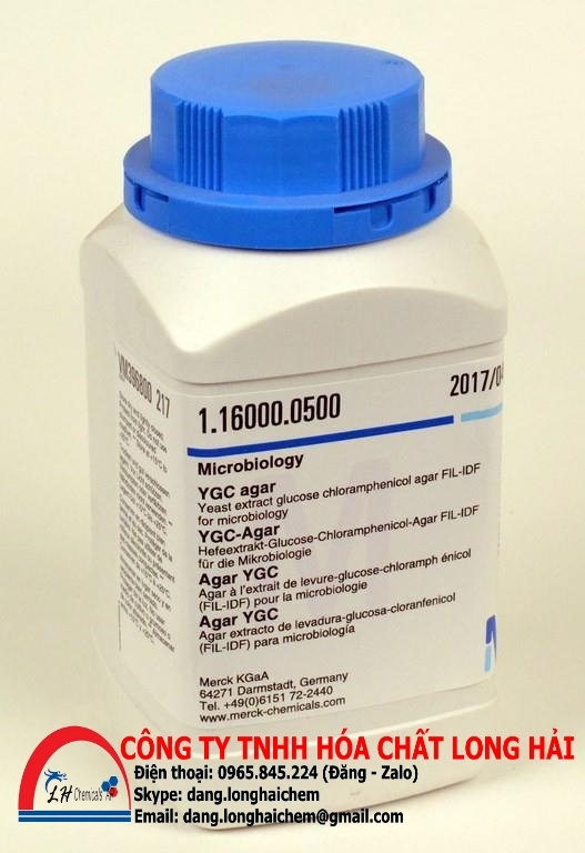 YGC agar (Merck) | 1160000500 - TPHCM