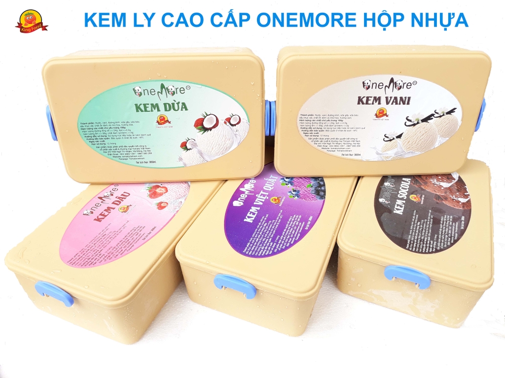 KEM LY ONEMORE HỘP NHỰA 3L/ HỘP CÁC VỊ GIÁ TỐT NHẤT - TOMATO Việt Nam
