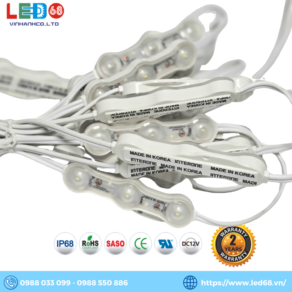 LED thanh 3 mắt Interone Hàn Quốc Z3U-V05-W-A7 | LED68 VINHANH