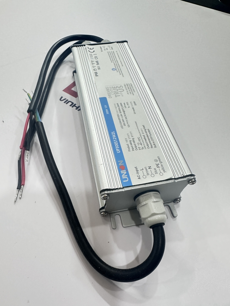 Nguồn LED Union 12V300W chống nước Hàn Quốc | LED68 VINHANH