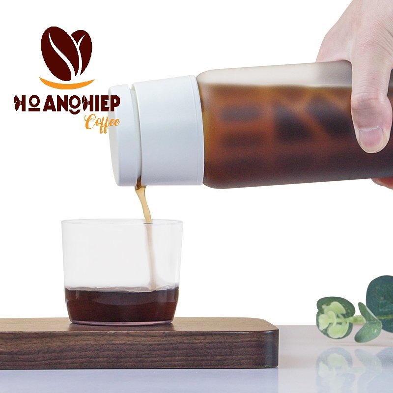 Bình Pha Cà Phê Cold Brew Có Nút Chống Tràn | Hoàng Hiệp Coffee