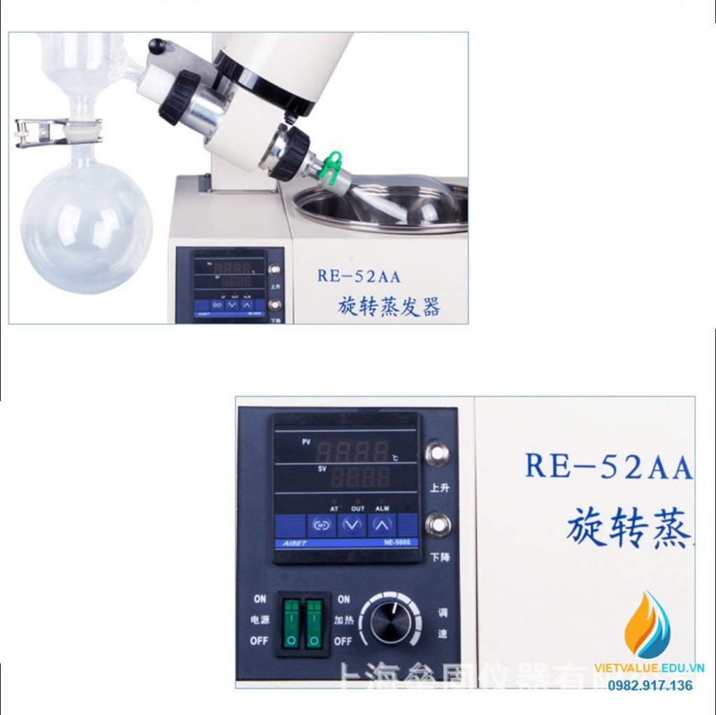 Thiết bị bay hơi quay ,model RE-52AA , dung tích 500~2000ml VIETVALUE