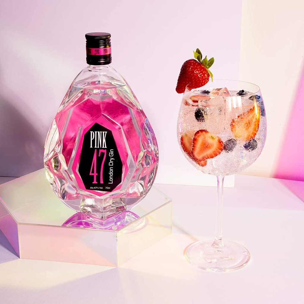 Pink 47 Diamond London Dry Gin barrevo.com