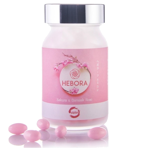 Viên uống tỏa hương Hebora Sakura & Damask Rose | 9 MARKET