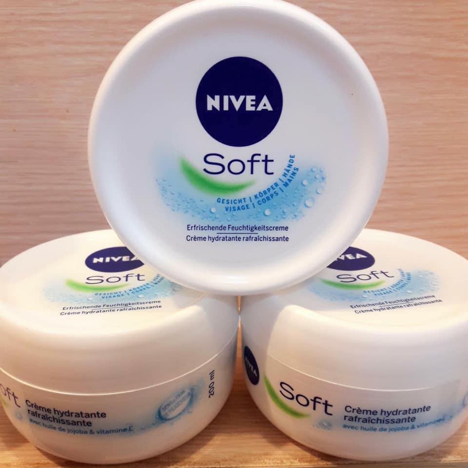 Kem dưỡng ẩm, kem bôi nẻ Nivea Soft 200ml - Nội địa Đức | HAN KANG ...