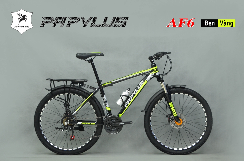 Xe đạp địa hình PAPYLUS AF6: Khung Nhôm, Group SHIMING 3x7 Xe đạp địa hình PAPYLUS AF6: Khung Nhôm, Group SHIMING 3x7
