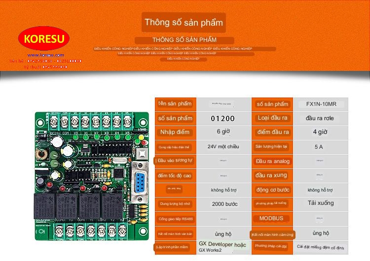 Bo mạch PLC FX2N-10MR , bảng mạch plc - bộ điều khiển PLC giá rẻ cho ...