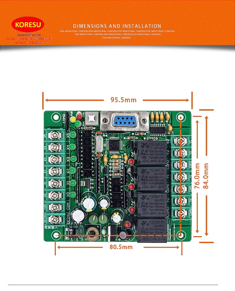 Bo mạch PLC FX2N-10MR , bảng mạch plc - bộ điều khiển PLC giá rẻ cho ...