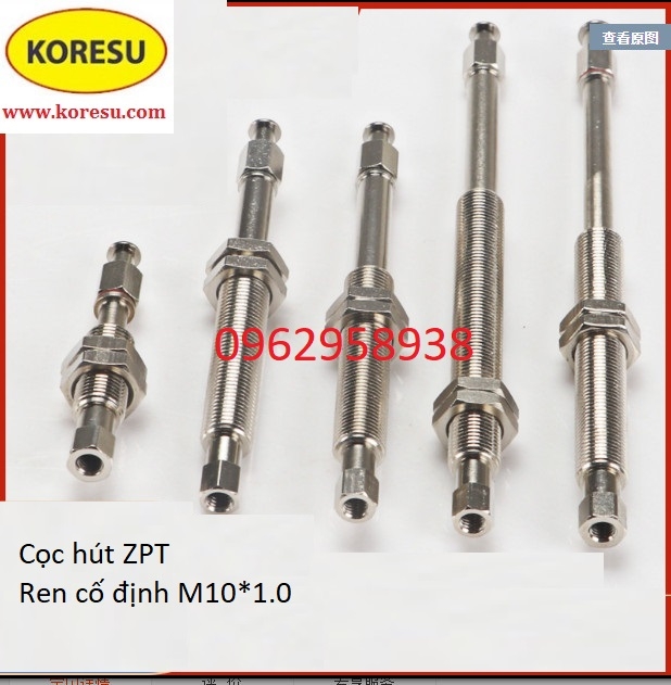 Thân hút khí nén SMC , cọc hút ZPT ren cố định M10 thích hợp cho núm hút ZP. CÔNG TY TNHH KORESU
