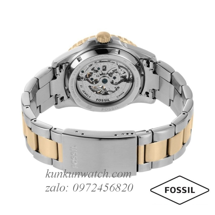 Đồng Hồ Nam Fossil ME3191 Automatic Niềng Số Lộ Cơ 42mm KUNKUN WATCH