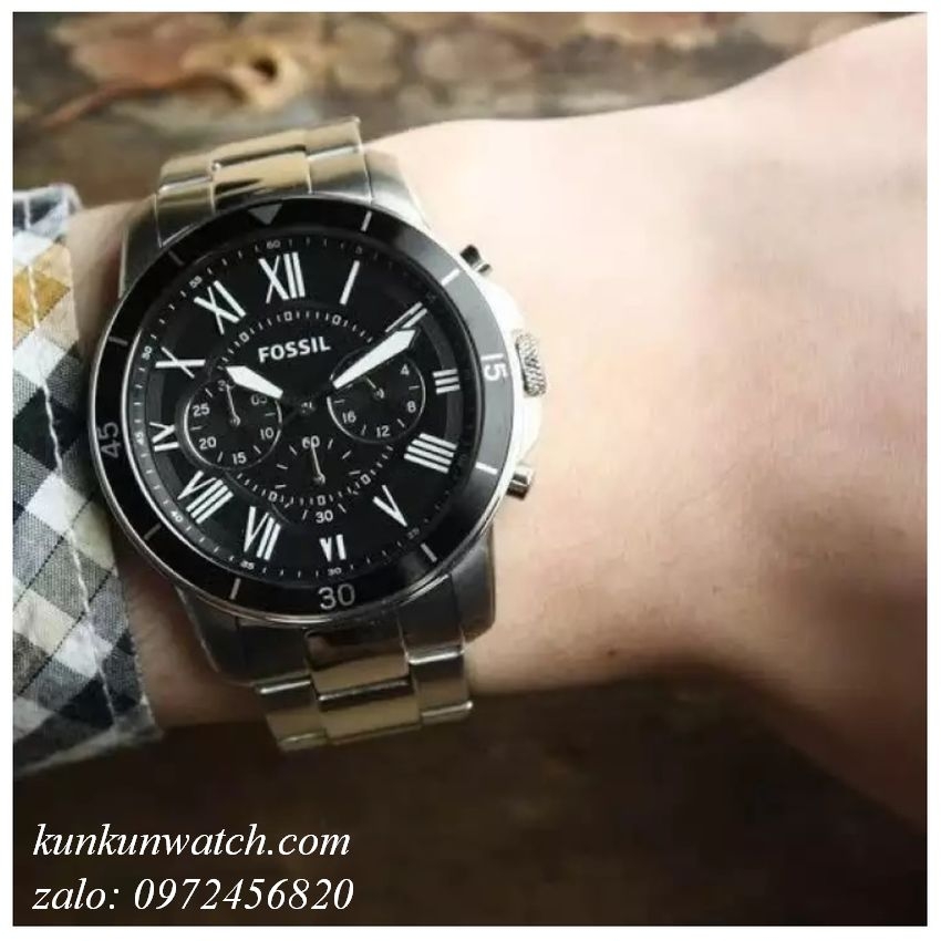 Đồng Hồ Nam Fossil FS5236 Chronograph Điểm Số La Mã Các Mốc Giờ 44mm ...