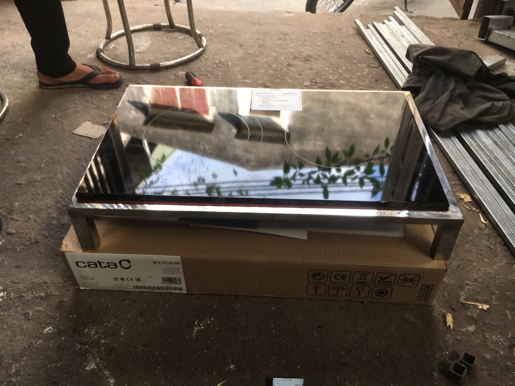 Khung Inox 304 lắp bếp từ dương