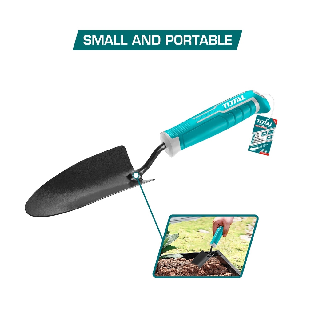 Cây xẻng xúc đất làm vườn 340mm TOTAL THFTT858 - làm từ thép carbon ...