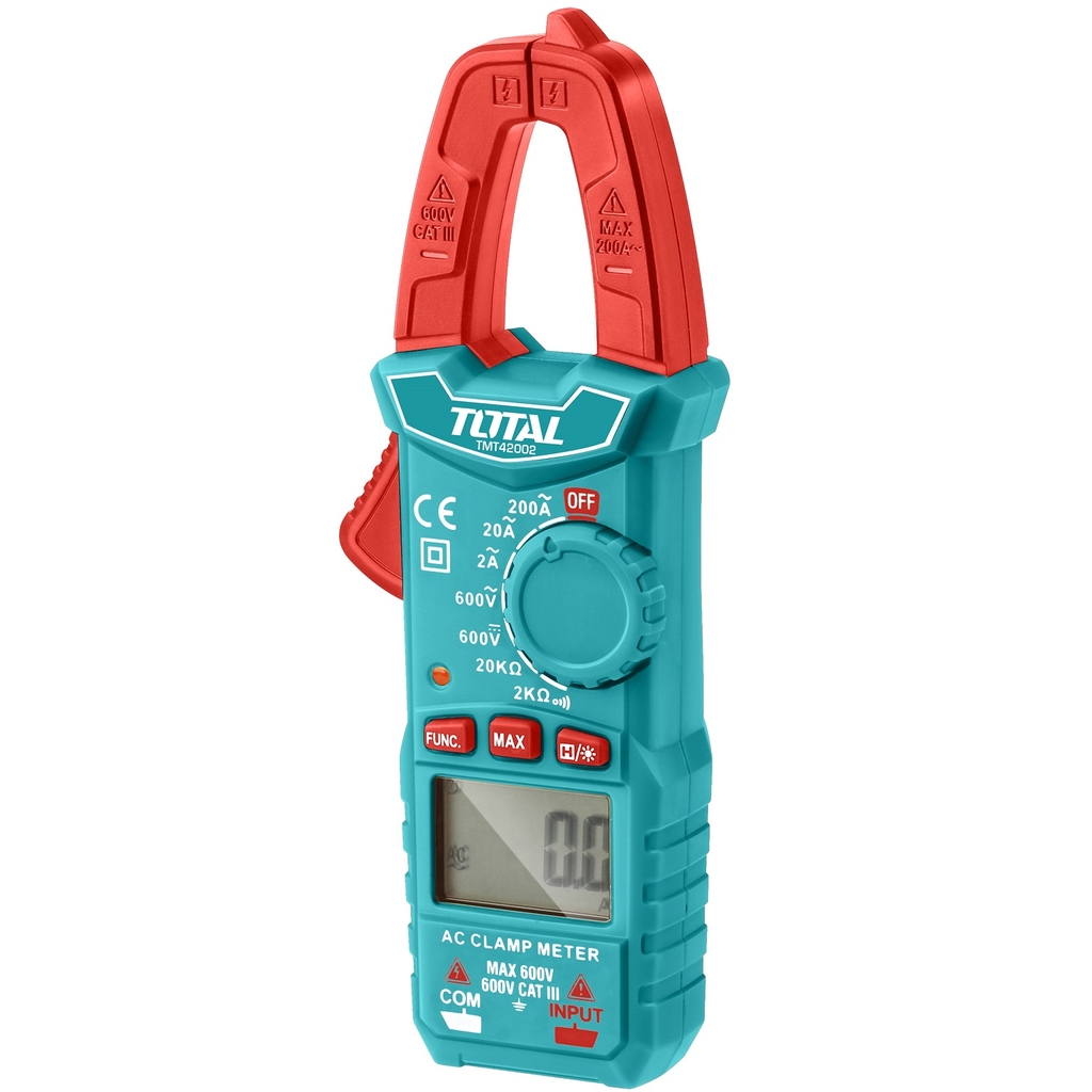 Đồng hồ kềm đo điện ampe AC kỹ thuật số TOTAL TMT42002 - độ chính xác ...