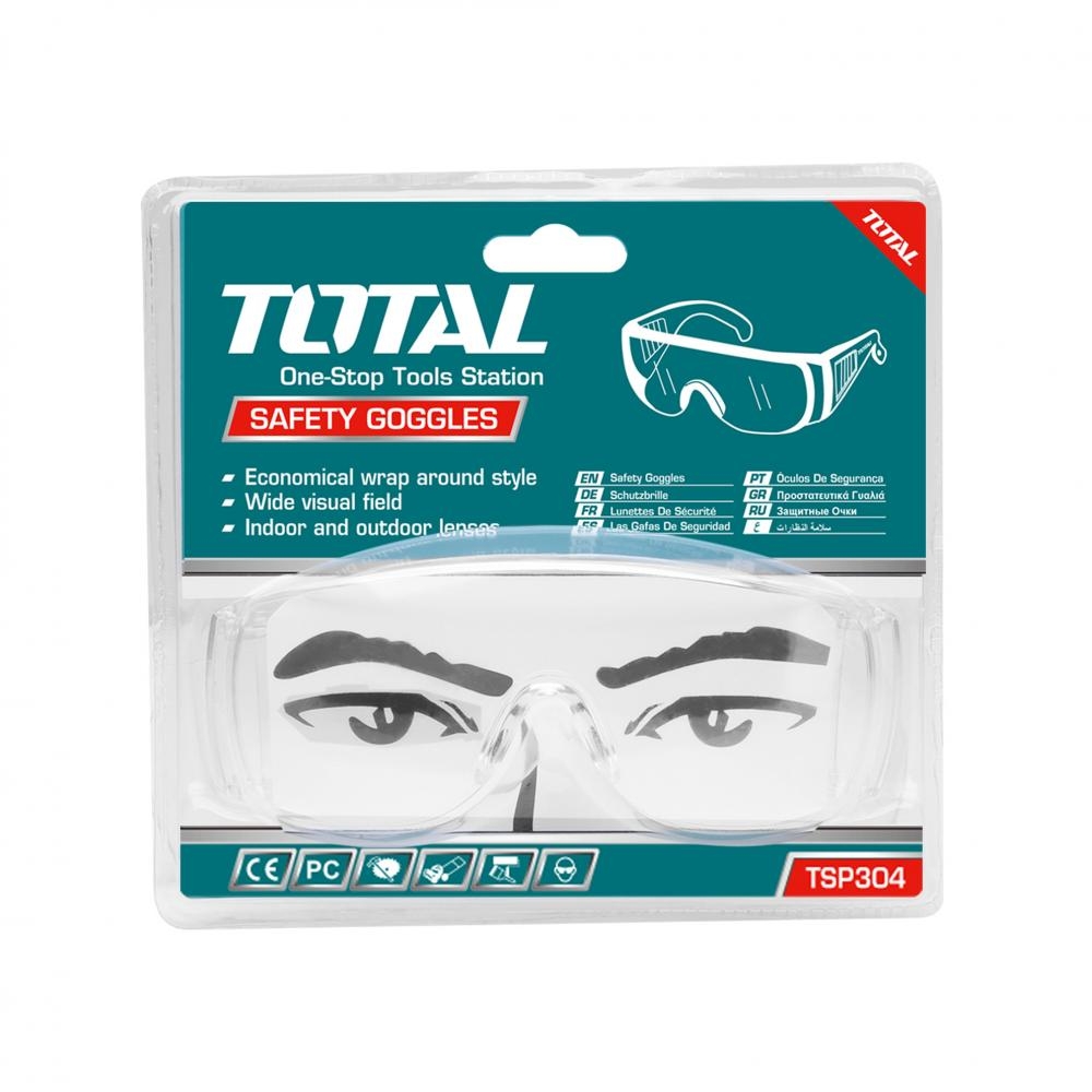 Kính bảo hộ trong suốt chống bụi và chống tia UV TOTAL TSP304 - Kính ...