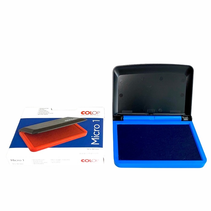 Tampon Colop Micro 1, khay mực dấu chuyên dụng, miếng thấm mực dấu