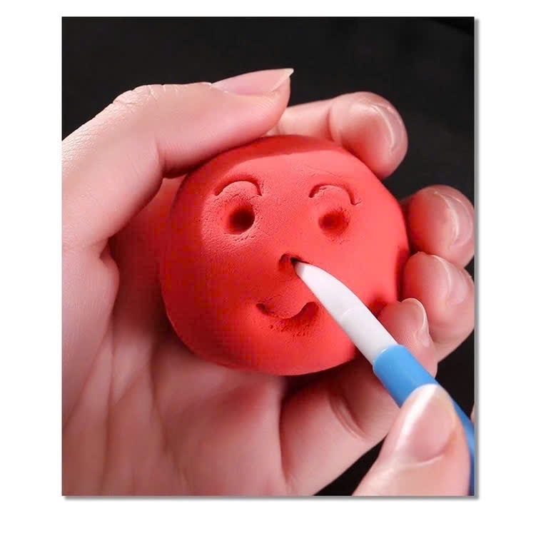 Bộ dụng cụ tạo hình đất sét 8 cây nhựa, đất nặn, văn phòng phẩm