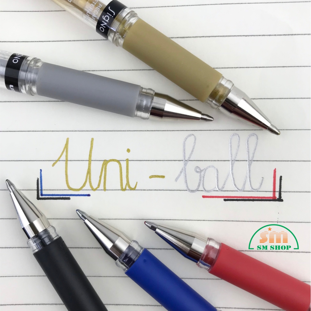Bút gel Uni-ball Signo UM-153, bút bi nước, viết mực nước, văn phòng phẩm