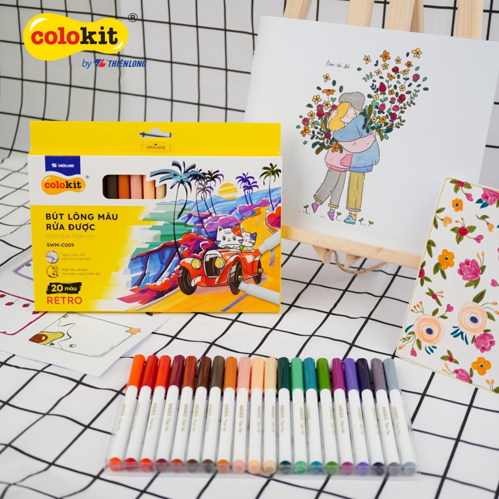 Bút lông màu rửa được TL Colokit SWM-C009 20 màu (10/100)