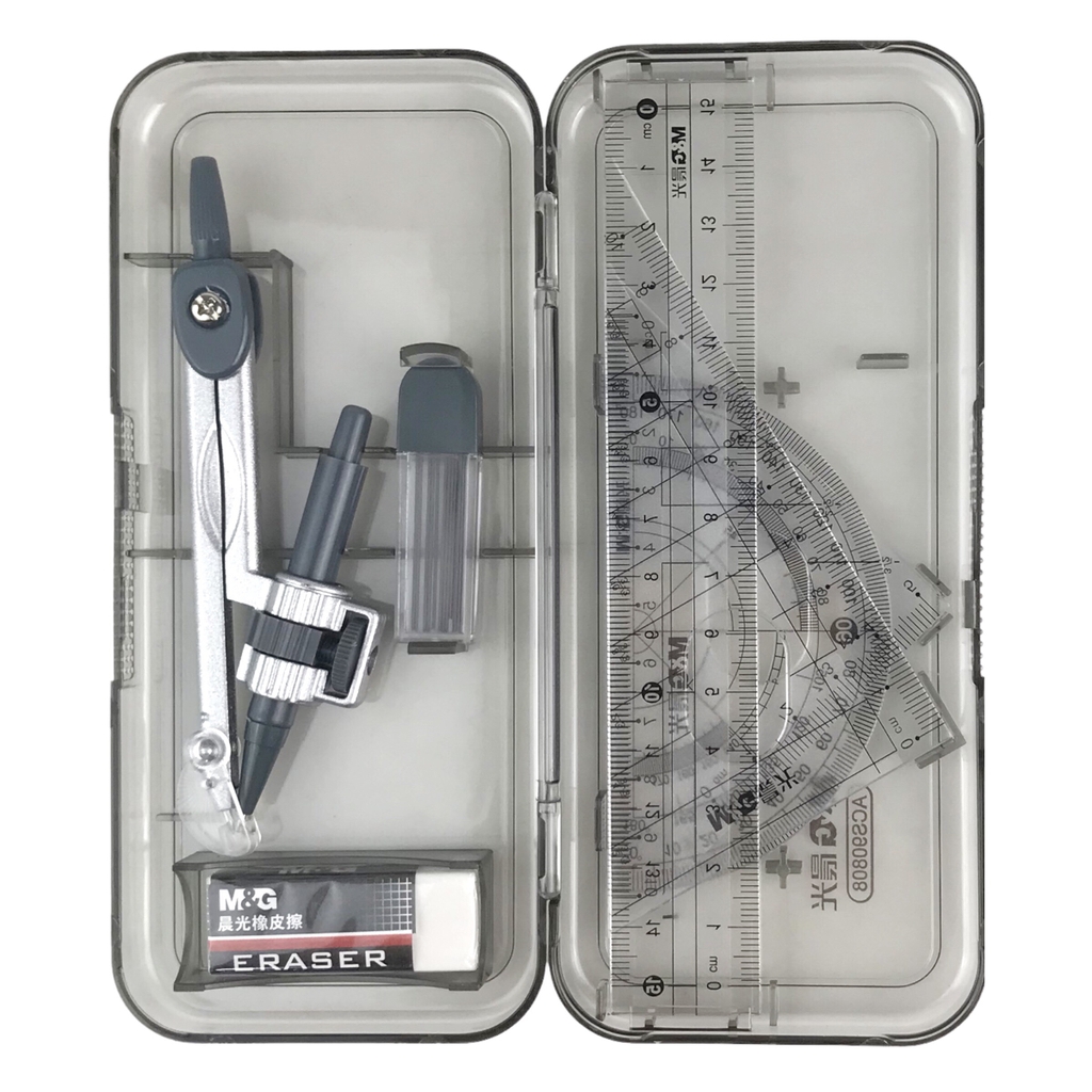 Compa bộ MG ACS90808, compa chì bấm, compa chì ngòi, văn phòng phẩm
