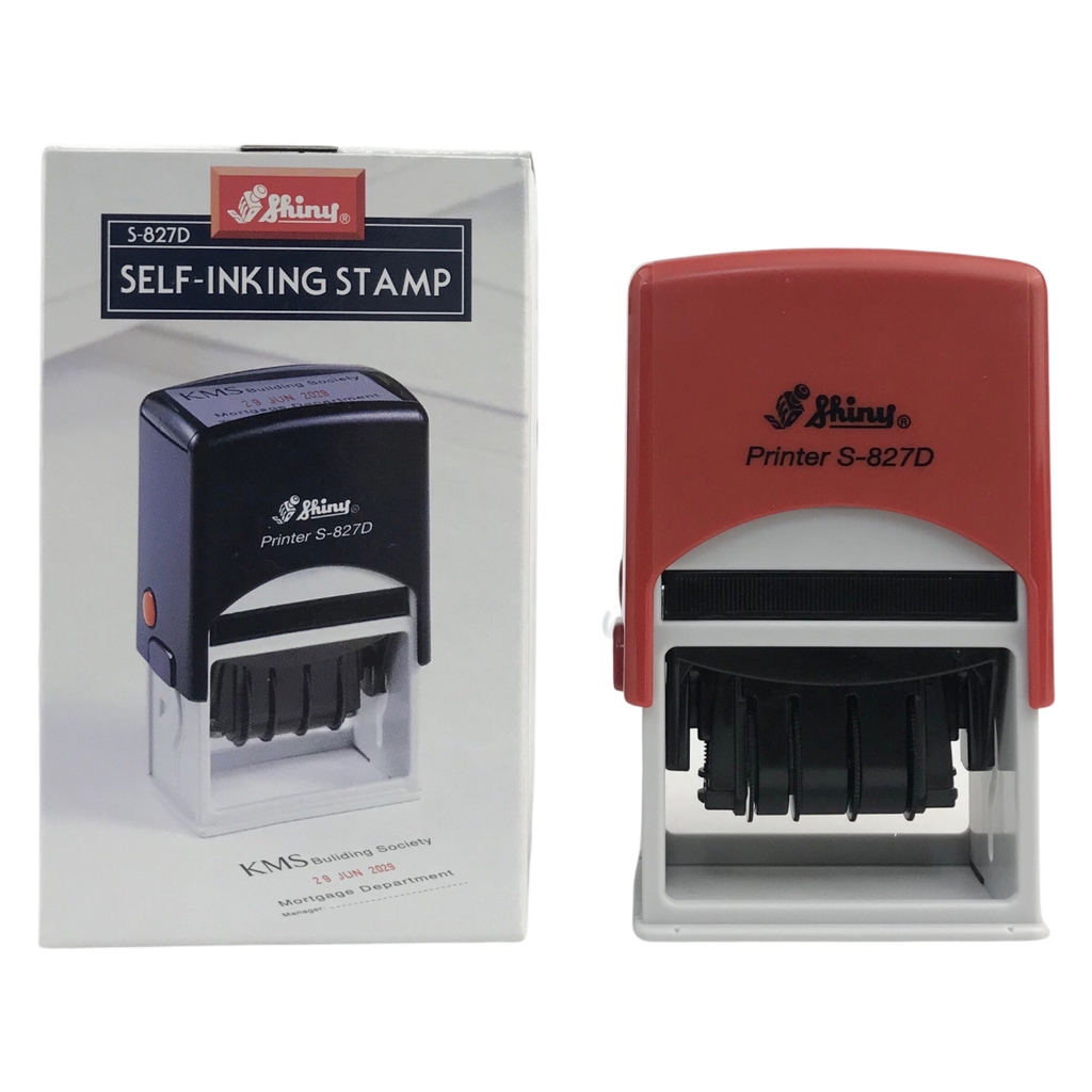Dấu date, dấu ngày tháng năm, dấu Shiny S827D, thẻ mực Shiny S827D