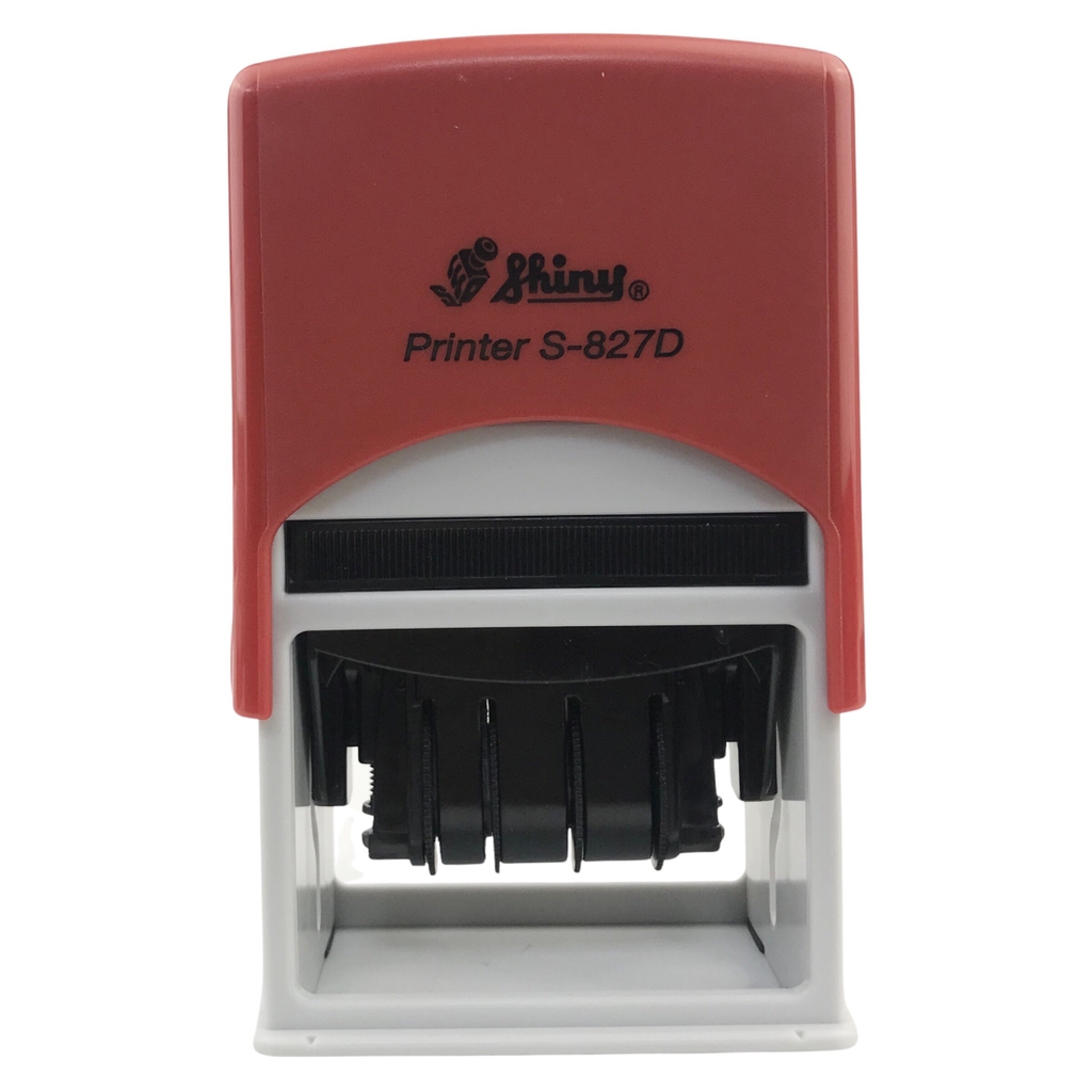 Dấu date, dấu ngày tháng năm, dấu Shiny S827D, thẻ mực Shiny S827D