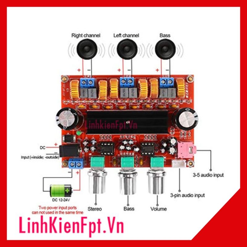 Combo Mạch Kích loa TPA 3116 kèm mp3 bluetooth | linhkienfpt