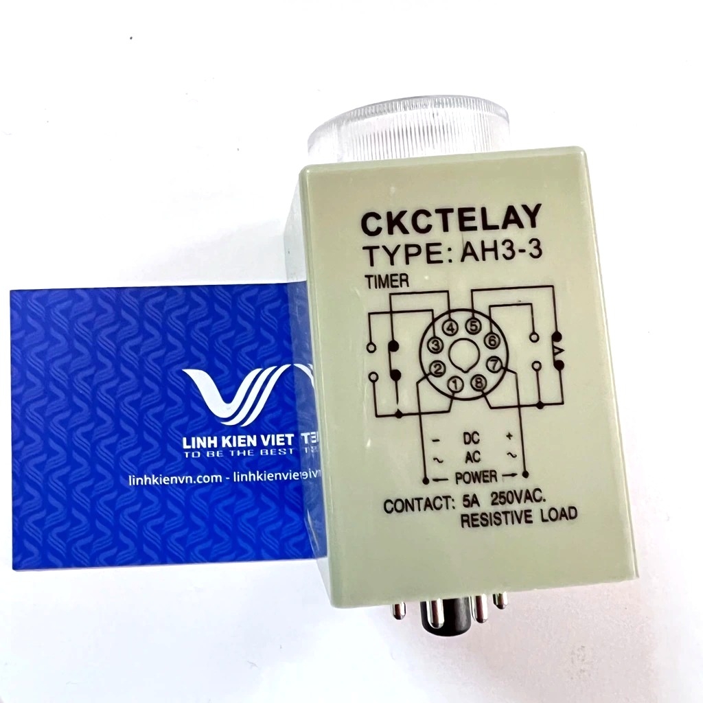 Relay thời gian CKC AH3-3 220V 60 phút / Timer CKC AH3-3 220V - K1H3 | Công ty cổ phần Linh Kiện ...