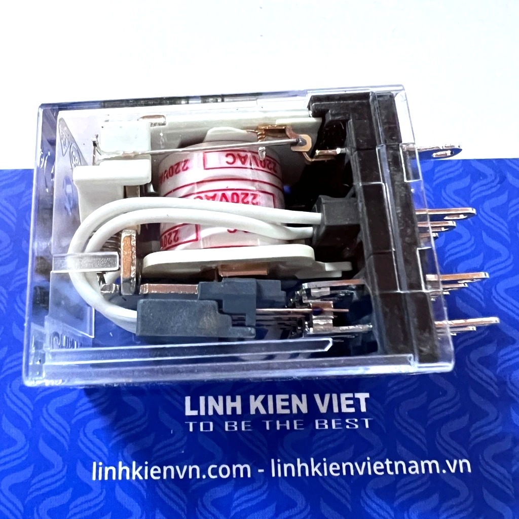 Rơ le trung gian 220V 5A JZX-22F(D)/4Z 14 chân / chính hãng Chint / tương tự Relay MY4N - D2H20 ...