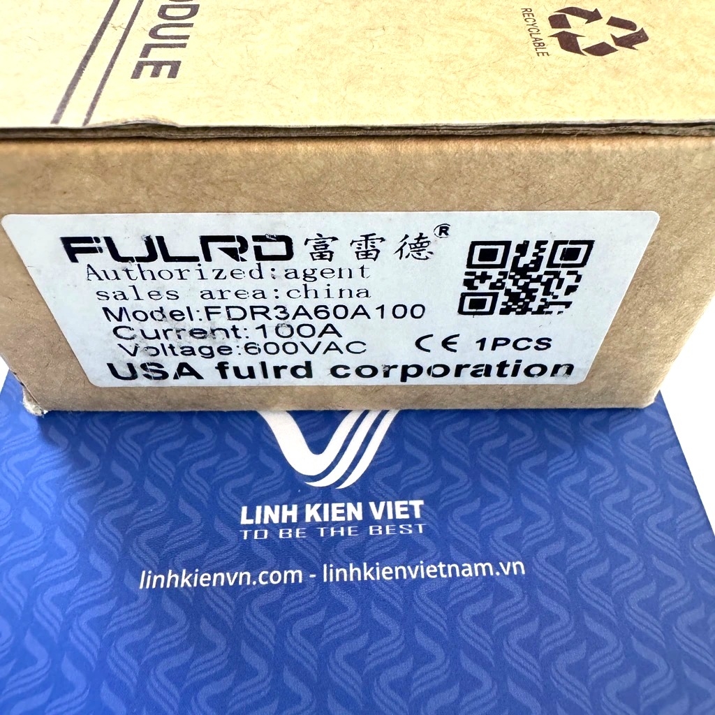 Rơ le bán dẫn AC-AC 3 pha SSR 100A FDR3-A48100Z / chính hãng FULRD ...